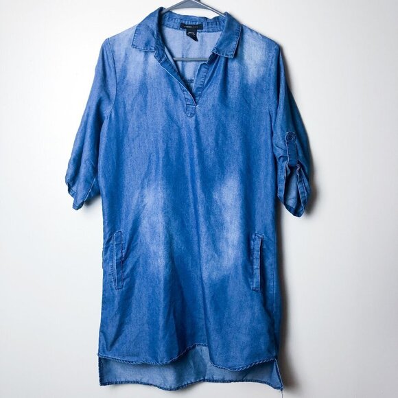 Robert Louis | Dresses | Robert Louis Chambray Collared Shift Dress ...